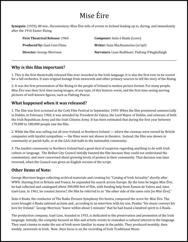 Mise Éire – Cumann na Gaeilge i mBoston
